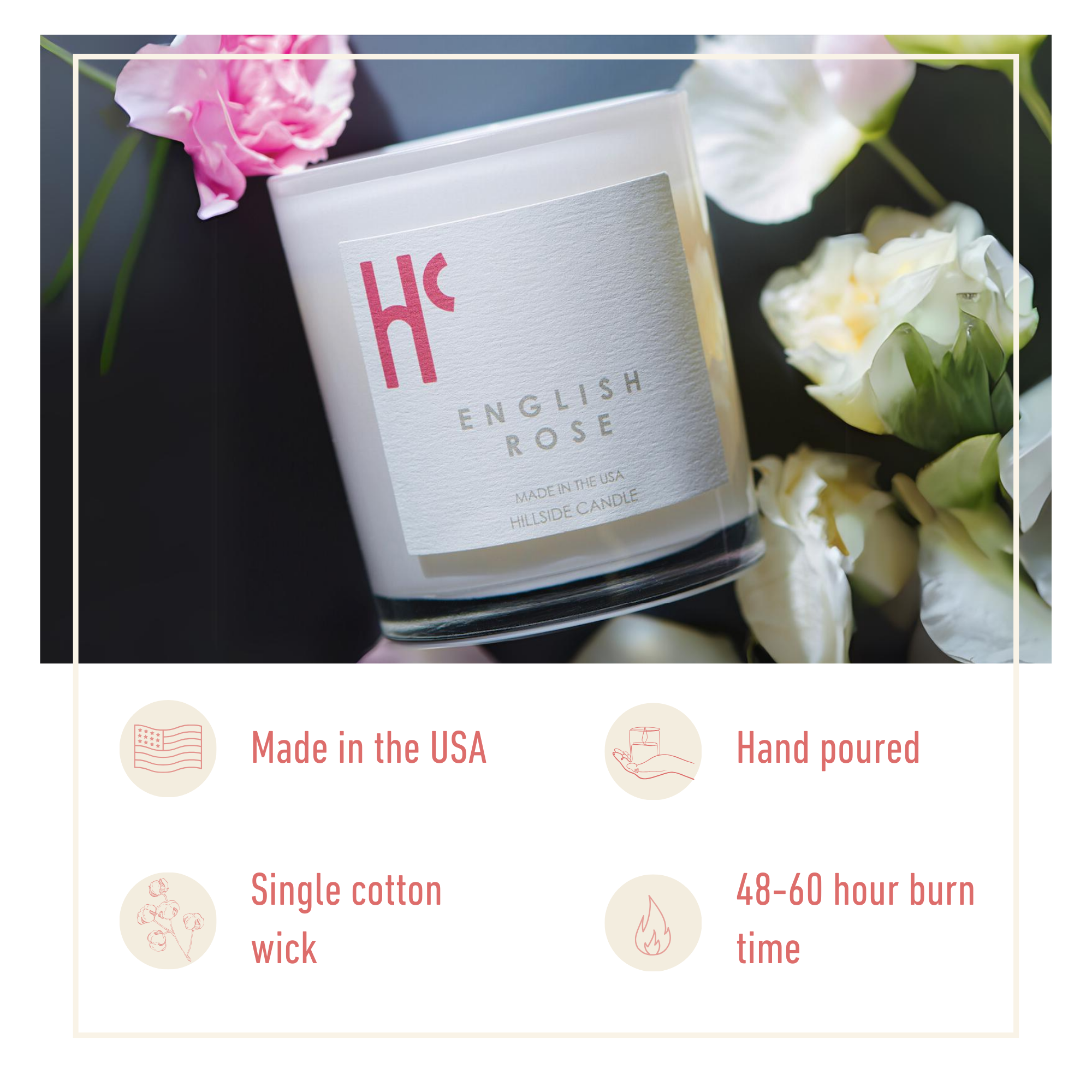 English Rose Candle – Hillside Candle