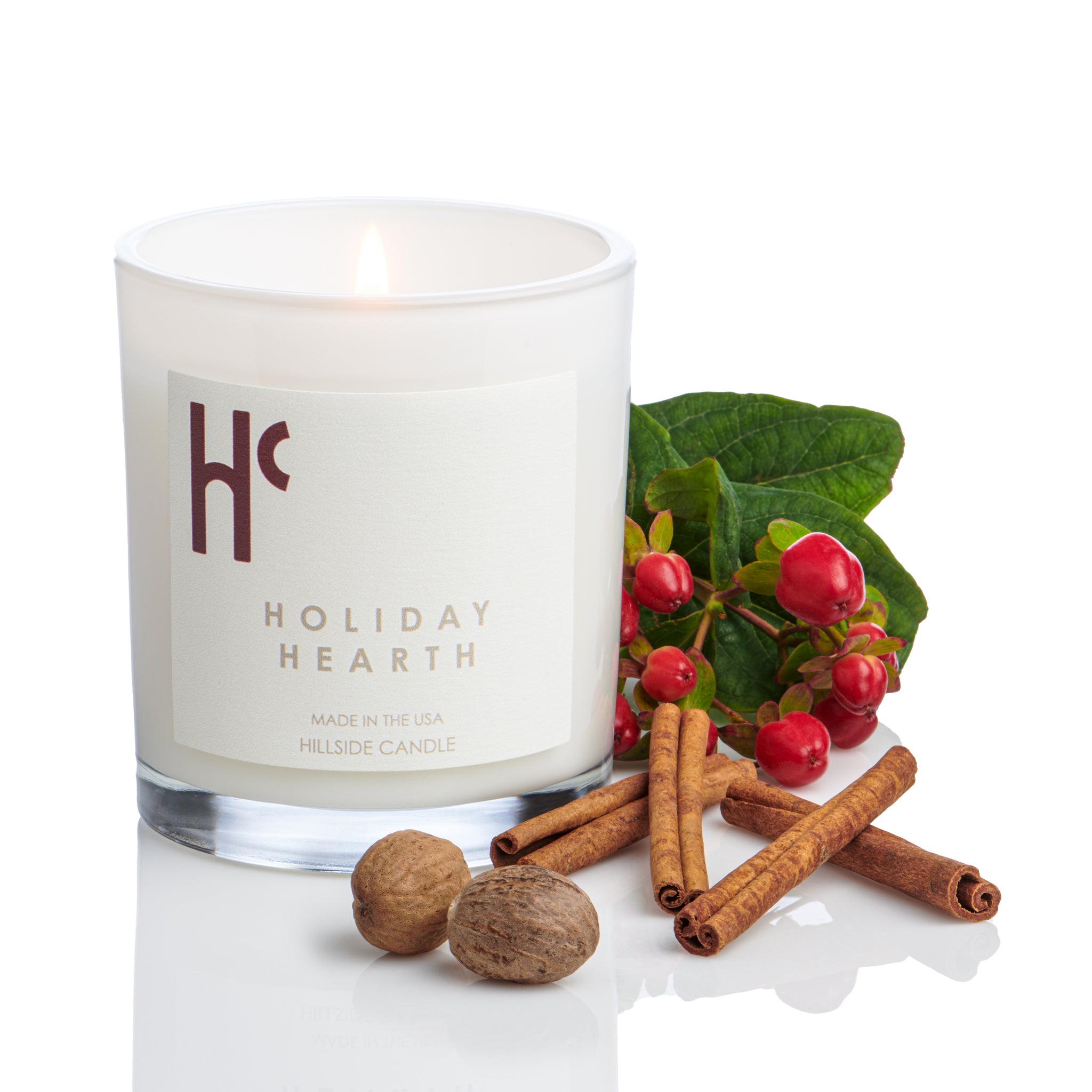 Holiday Hearth Candle – Warm Spices, Crackling Fire & Hints of Pine ...